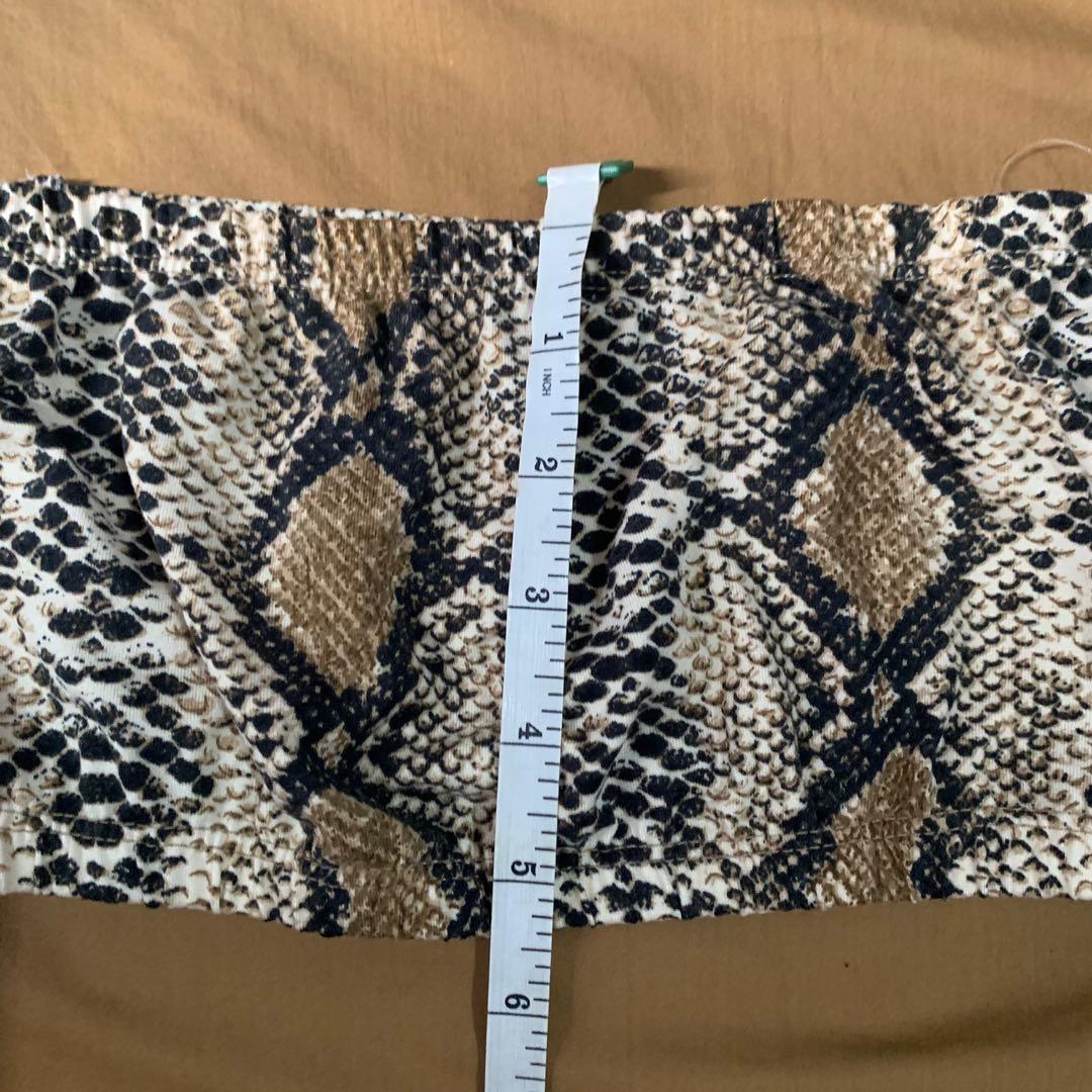 Snakeskin Tube Top, Women's Fashion, Tops, Others Tops on Carousell