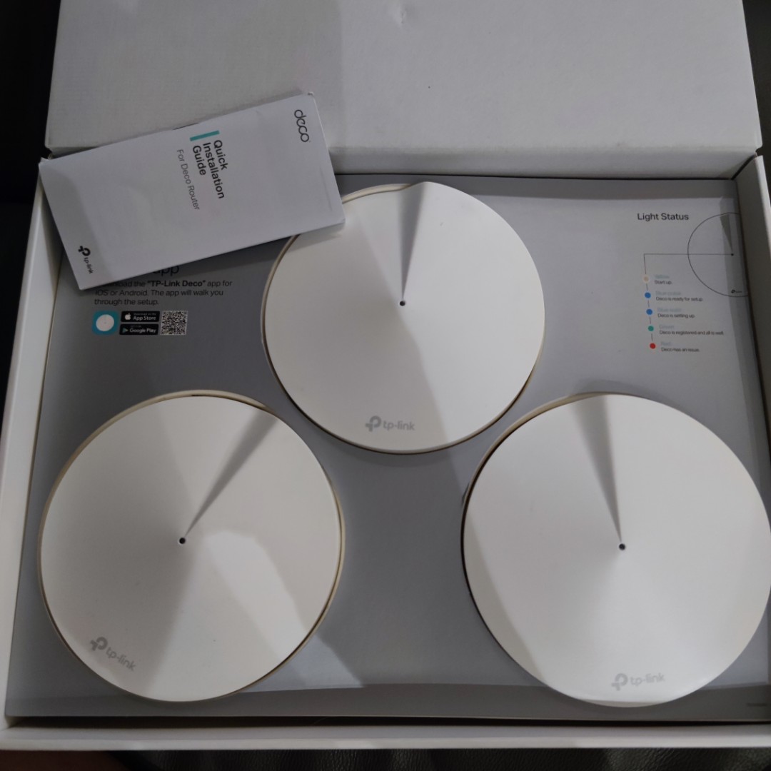 TP-Link Deco M5 Router (3-pack) AC1300 Whole Home Mesh Wi-Fi System ...