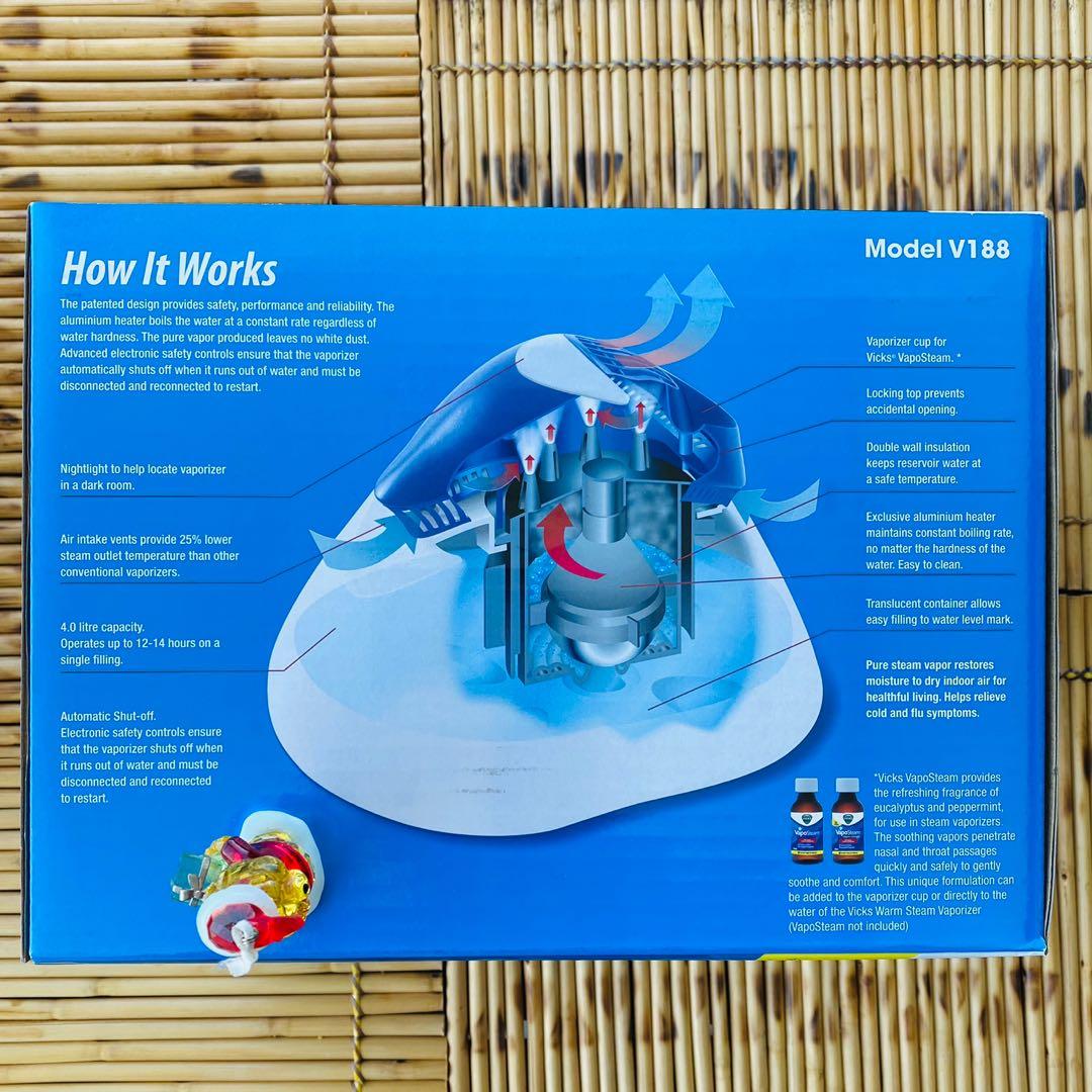 Vicks Warm Steam Vaporiser/Vaporiser Machine. 230-240v. Compatible for ...