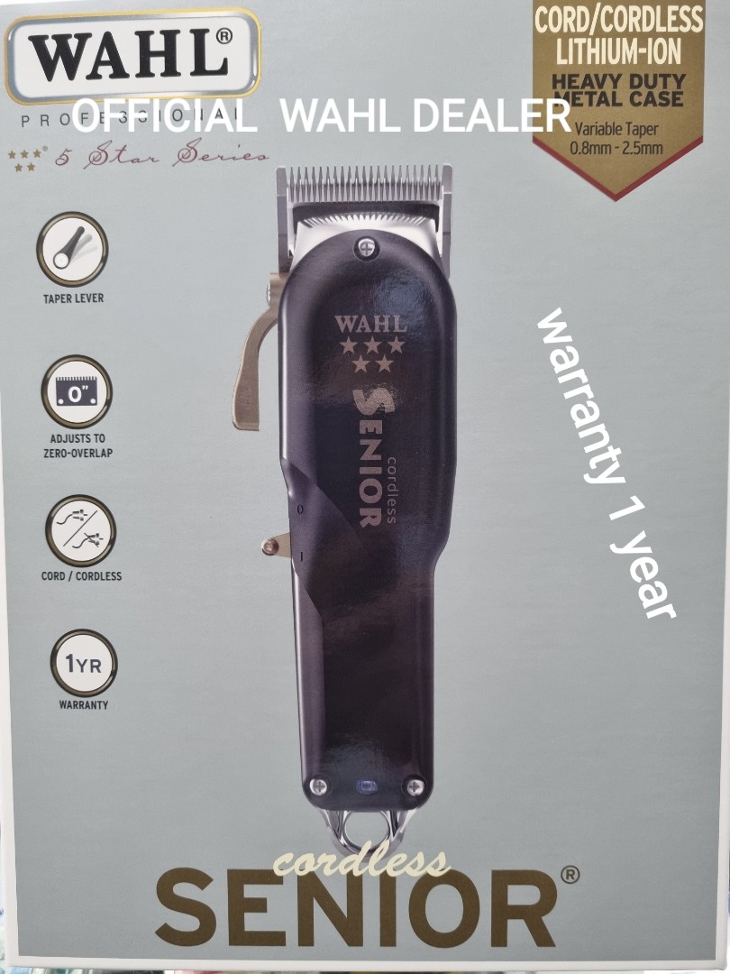 WAHL ORIGINAL 5 STAR PROFESSIONAL CORDLESS CLIPPER, Beauty & Personal ...