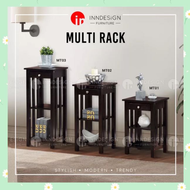 Wooden Multi Rack / Telephone Rack / Side Table / Utility Rack ...