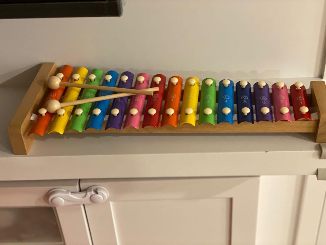 Wooden Xylophone montessori instrument toy, Hobbies & Toys, Toys ...