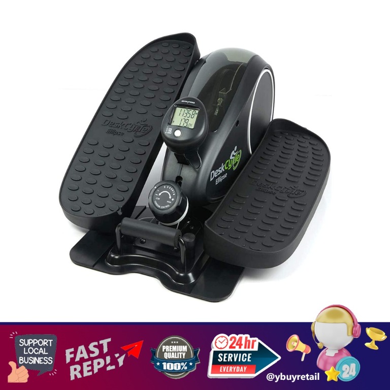 [YBR] DeskCycle Ellipse: Under Desk Elliptical Black, Sports Equipment ...
