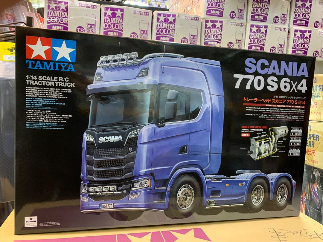 1/14 Tamiya 56368 Scania 770 S 6X4, 興趣及遊戲, 玩具 & 遊戲類 - Carousell
