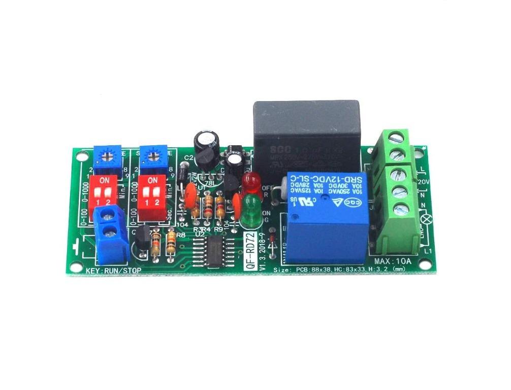 13776) CentIoT - QF-RD72 Dual on and off Time Delay Adjustable relay ...