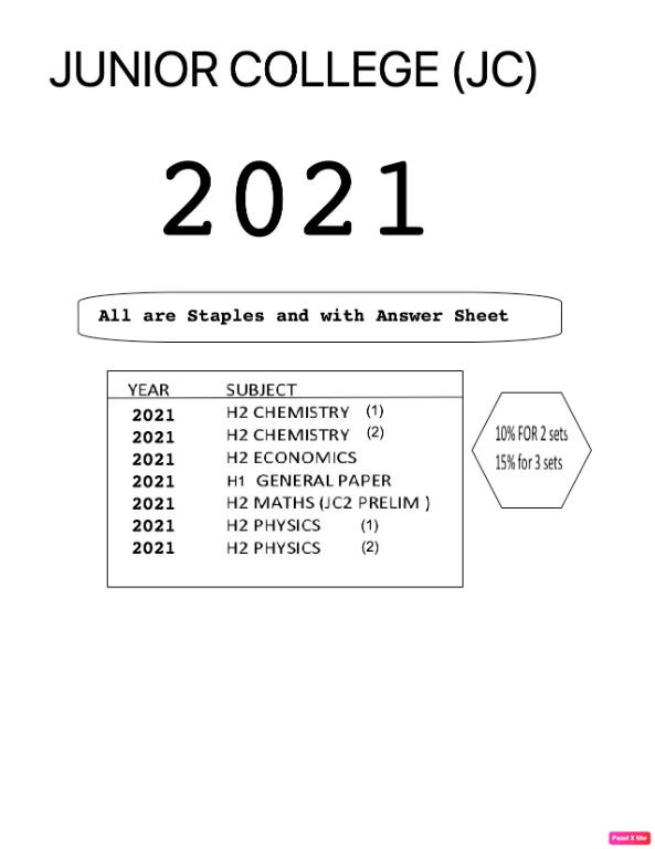 2021 JC . Junior College Singapore School JC, Hobbies & Toys, Books ...