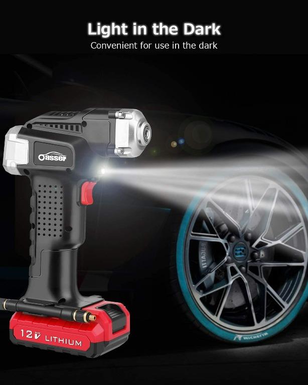 [339]Oasser Tyre Inflator Portable Air Compressor Cordless Tyre Pump ...
