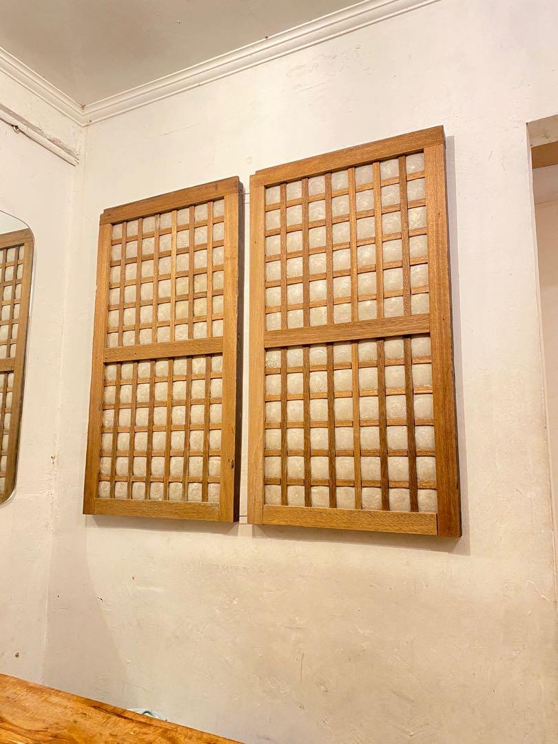 Antique Capiz Window , Furniture & Home Living, Home Decor, Wall Decor ...