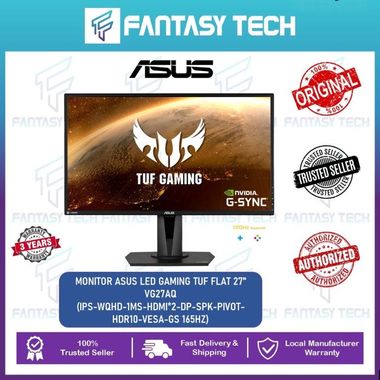 ASUS VG27A GAMING TUF FLAT 27" VG27AQ (IPS-WQHD-1MS-HDMI*2-DP-SPK-VESA ...