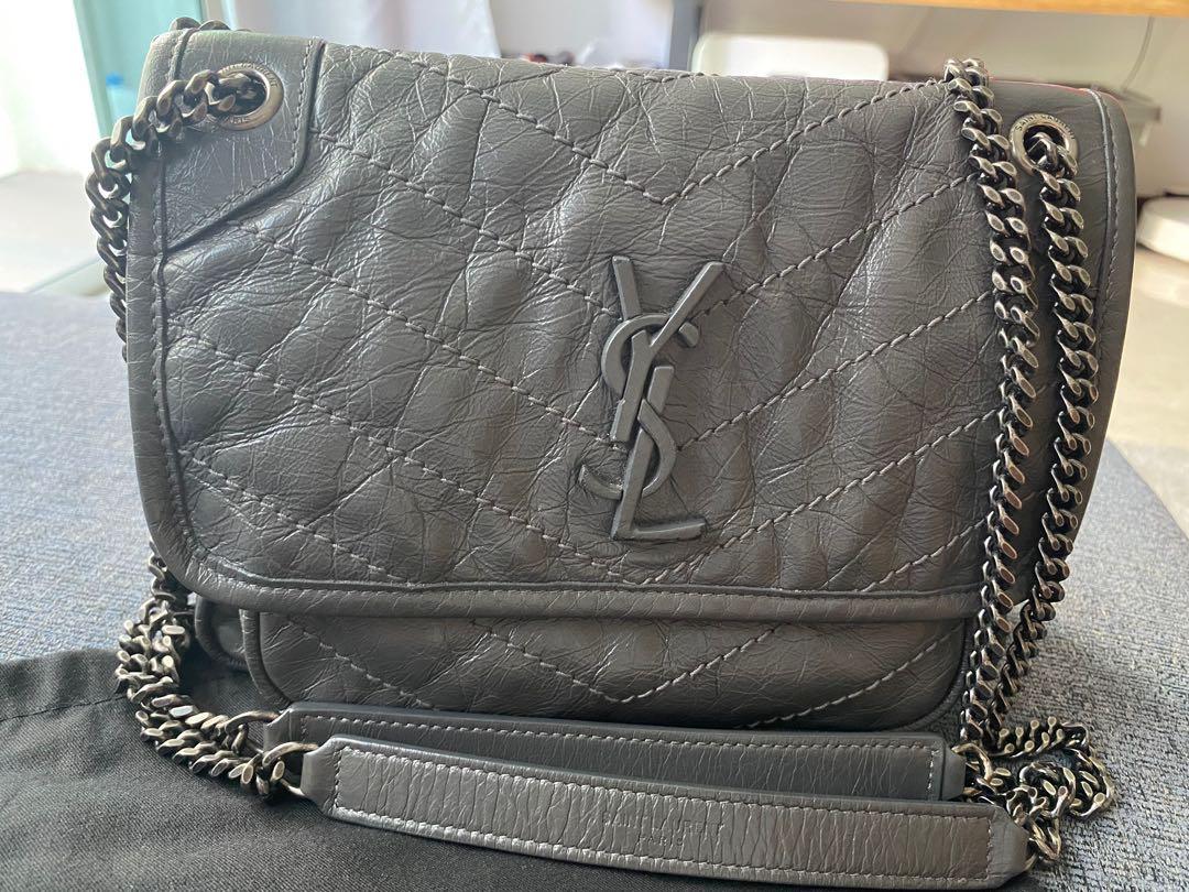 Authentic Saint Laurent YSL baby Niki in storm colour, Women's Fashion ...