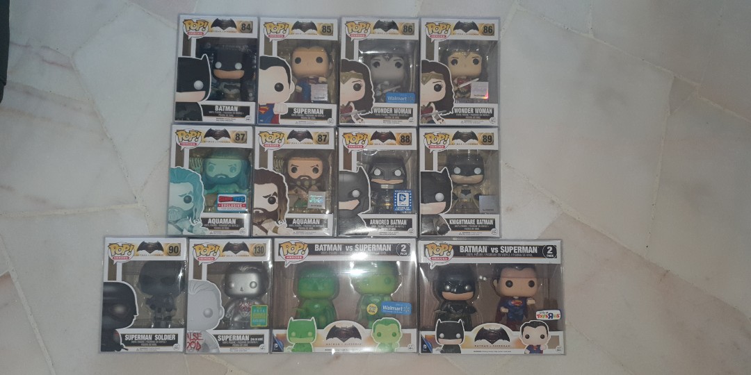 Batman Vs Superman Funko Pops, Hobbies & Toys, Toys & Games on Carousell