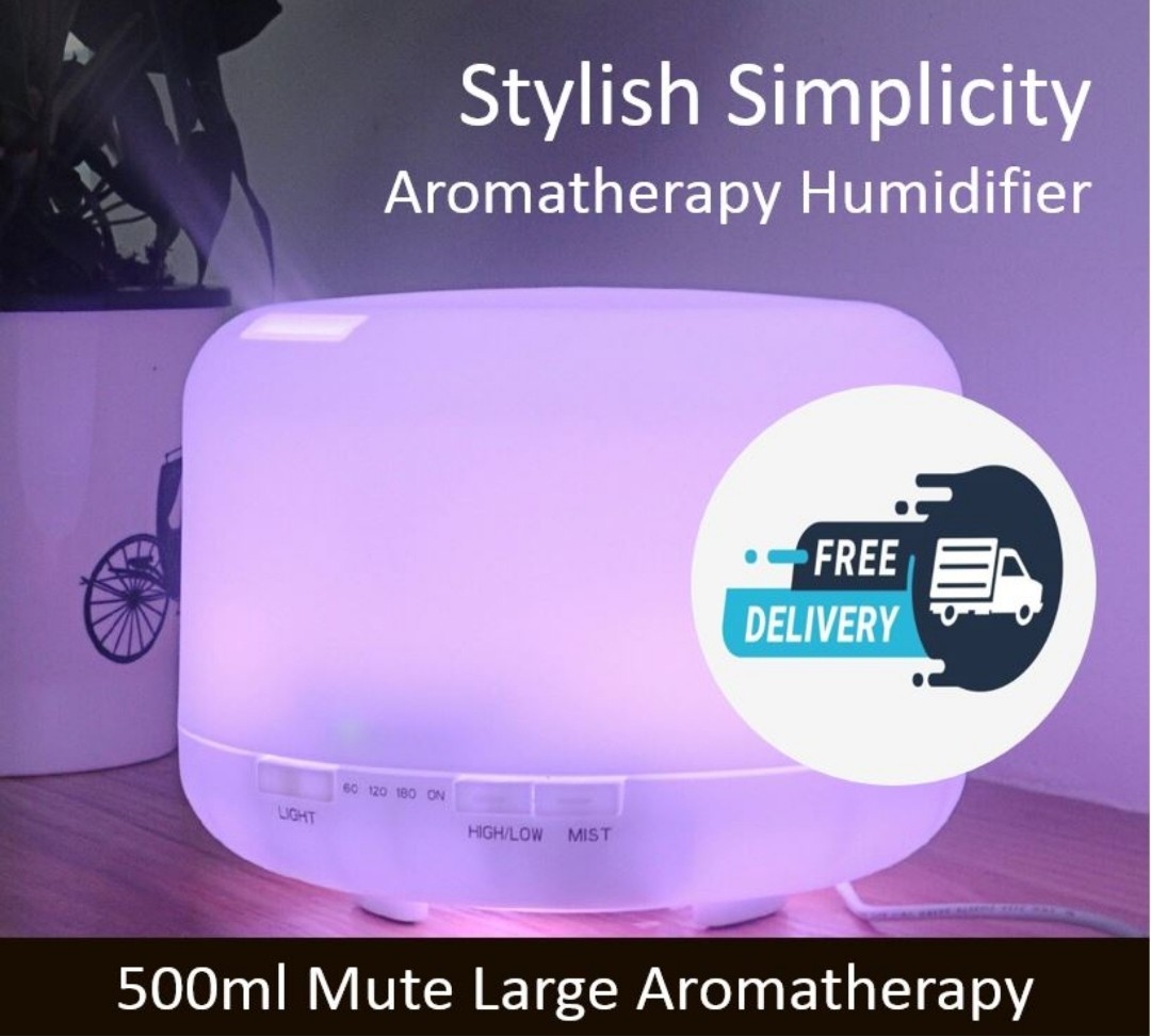 [BEST DEAL!] Ultrasonic Air Humidifier Diffuser 500ml Aroma Diffuser ...