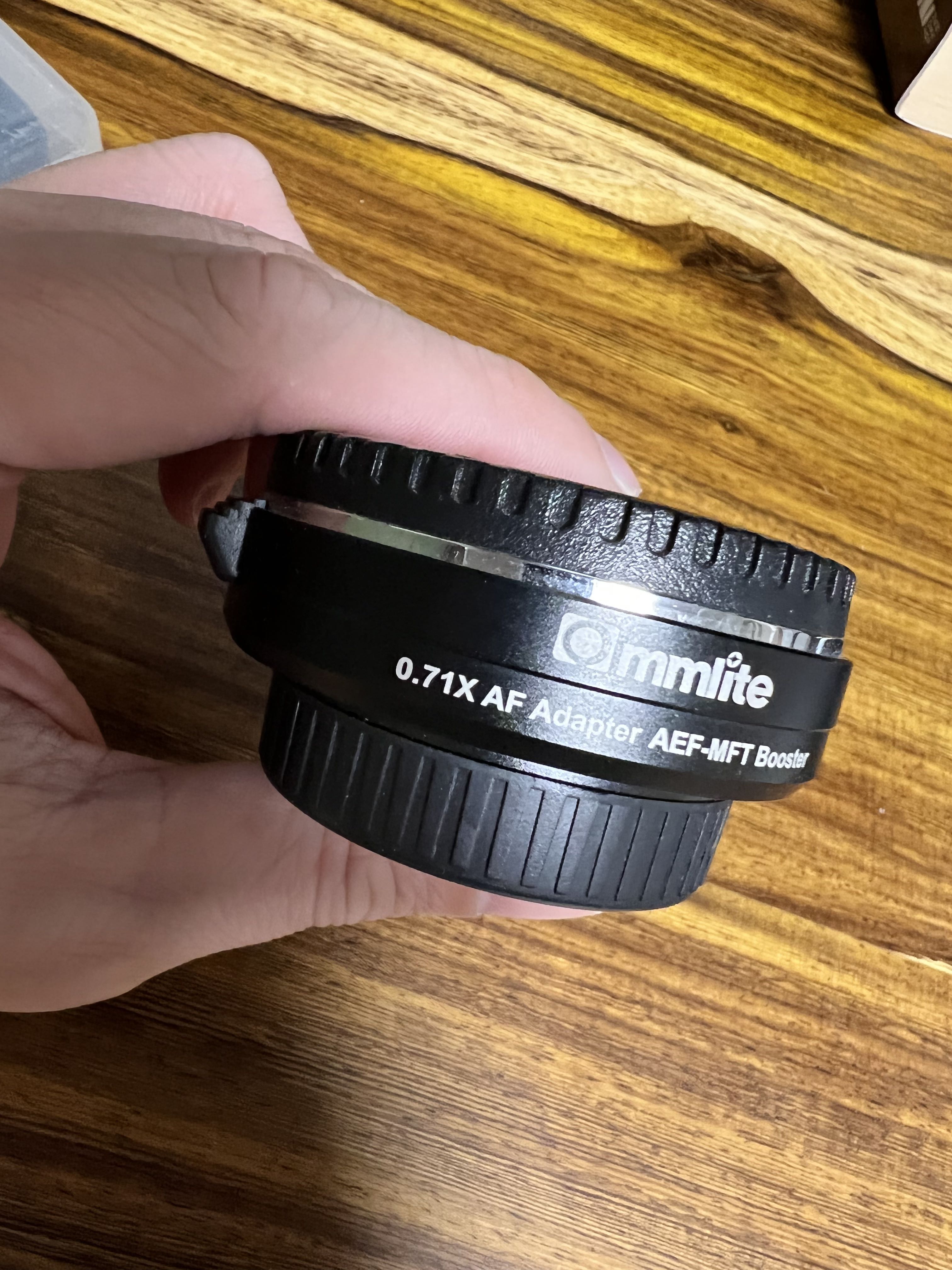 BMPCC Commlite 0.71x Adapter AEF to MFT booster, Photography, Lens ...