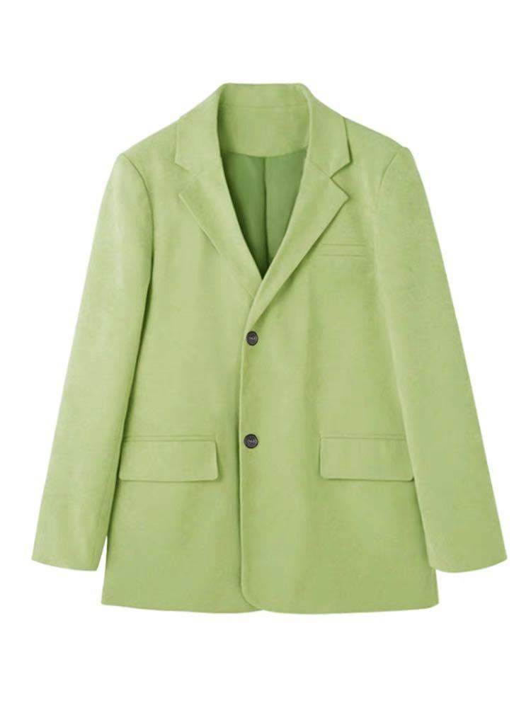 [BNWT] Oversized Neon Green Blazer, Women's Fashion, Coats, Jackets and ...