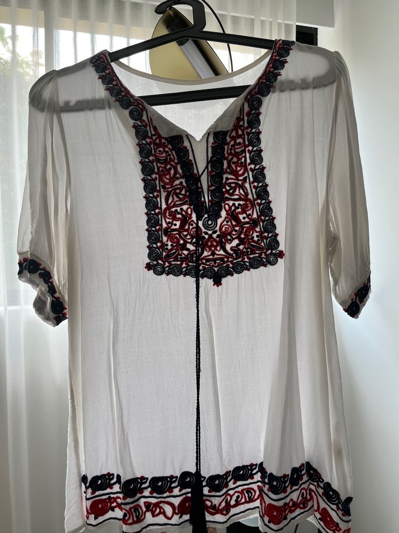 Boho Top, Women's Fashion, Tops, Blouses on Carousell