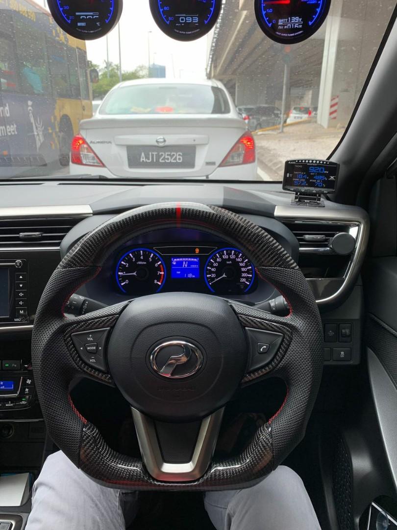 Carbon Steering (Myvi Gen 3) High-grade Carbon Fiber, Auto Accessories ...