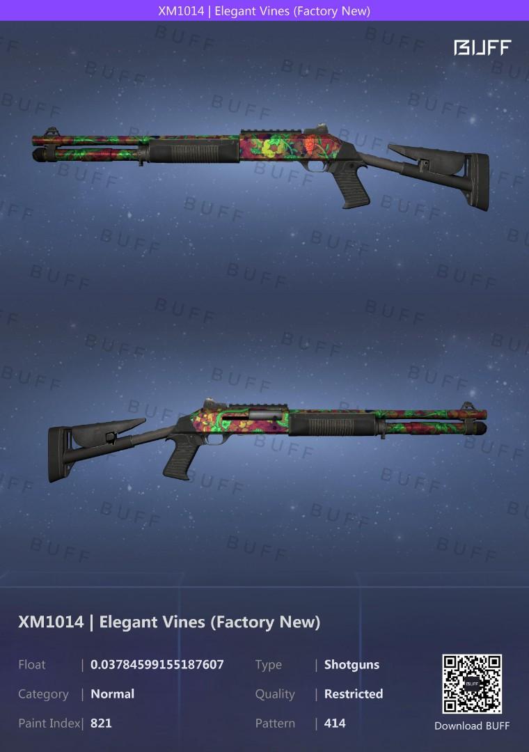 CSGO XM1014 ELEGANT VINES FN, Video Gaming, Gaming Accessories, In-Game Products on Carousell