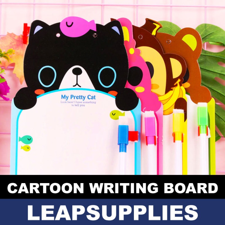 Cute Cartoon Writing Board | Kids Timetable Whiteboard, Hobbies & Toys ...