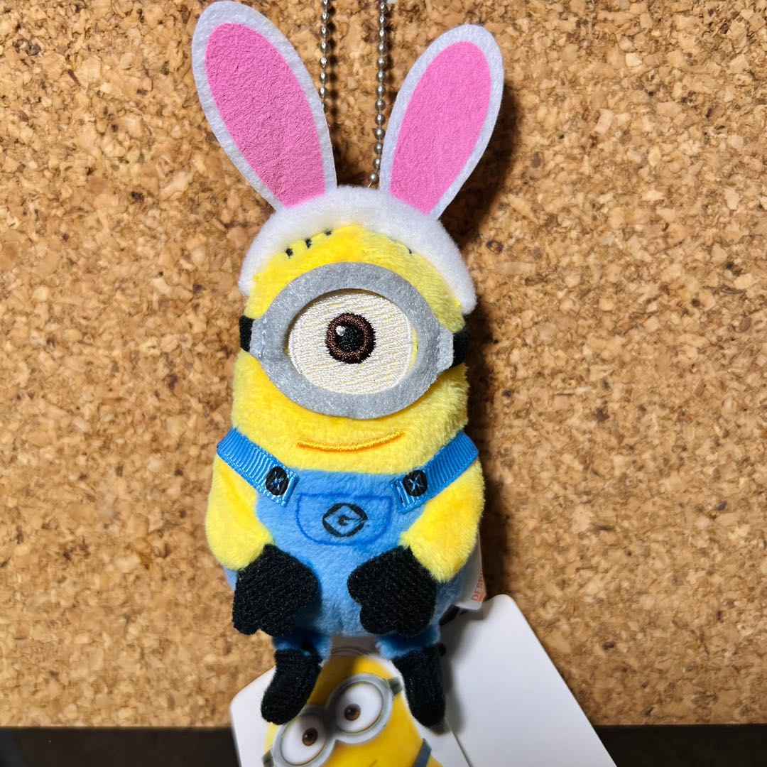 Despicable Me Minion Stuwart Bunny Plush Charm h: 4.8 inches (including ...