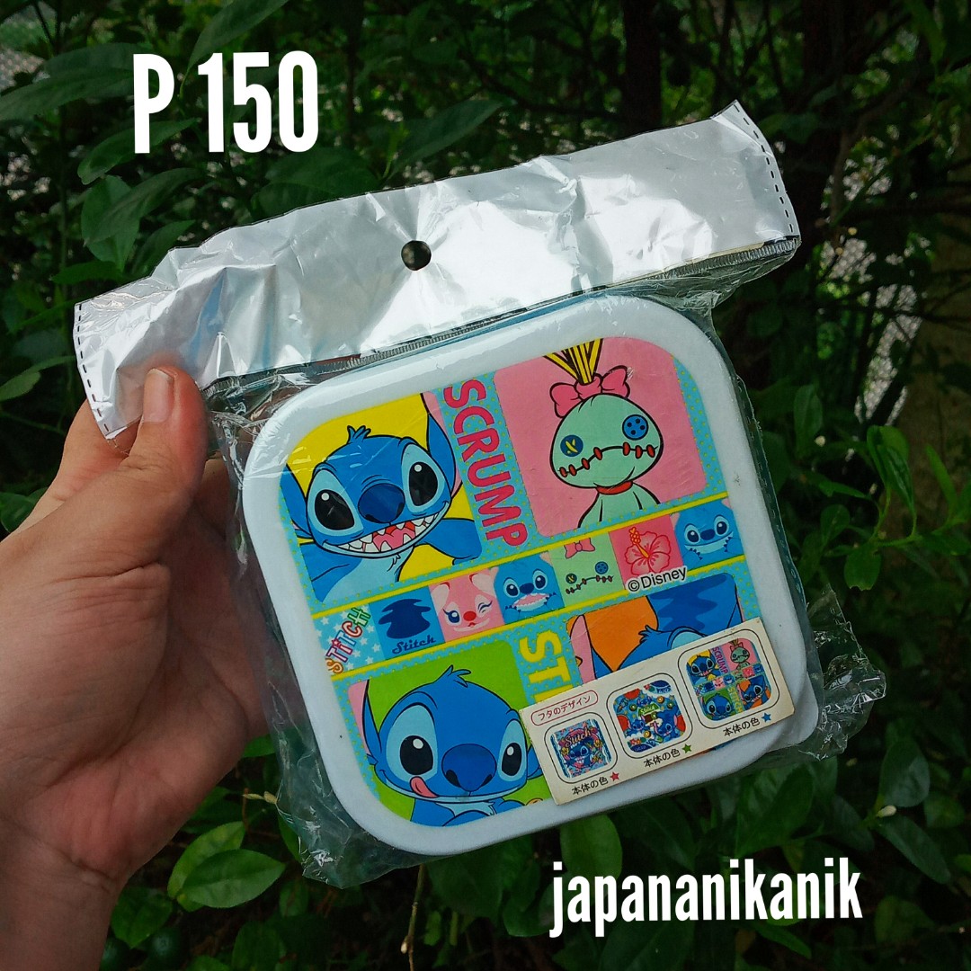Disney Stitch Bento/Plastic Box, Hobbies & Toys, Toys & Games on Carousell