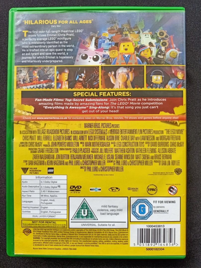 DVD The Lego Movie, Hobbies & Toys, Music & Media, CDs & DVDs on Carousell