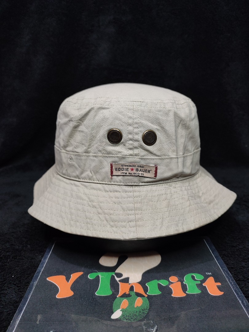 Eddie Bauer Bucket Hat with Logo, Men's Fashion, Watches & Accessories, Caps & Hats on Carousell