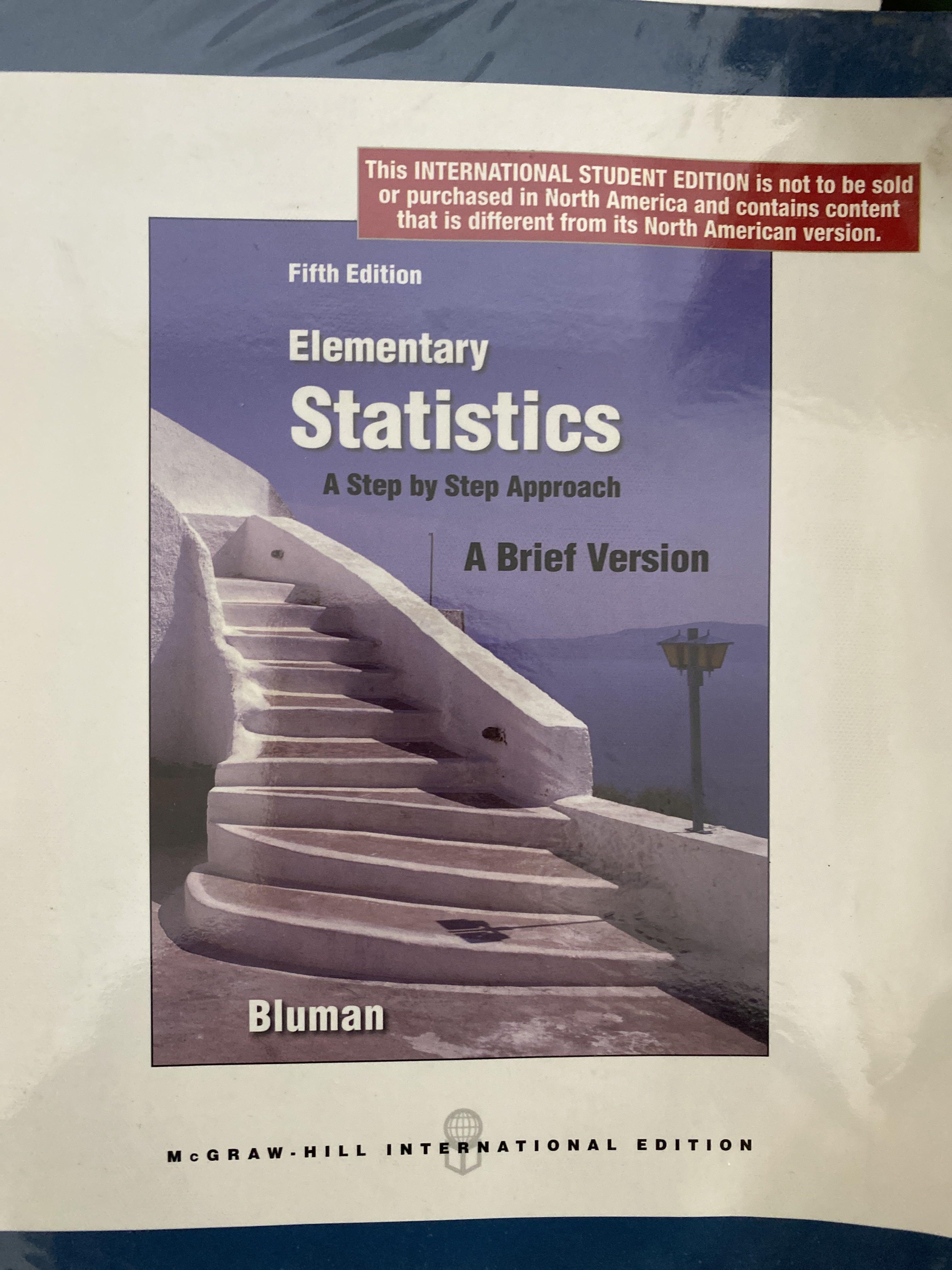 Elementary statistics, Hobbies & Toys, Books & Magazines, Assessment ...