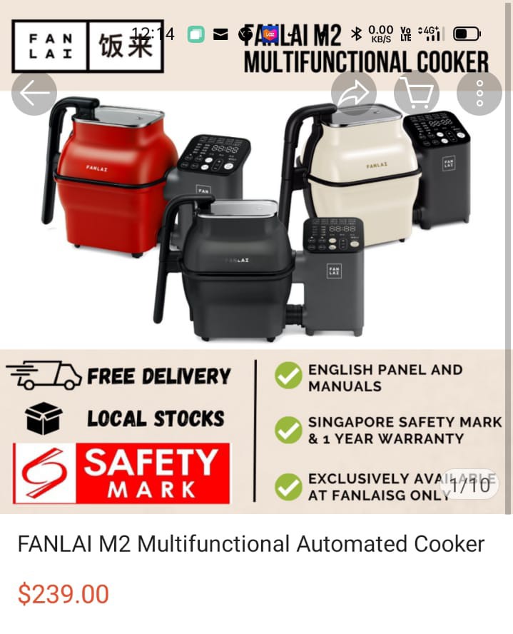 Fanlai M2 Multifunctional Automated Cooker, TV & Home Appliances ...