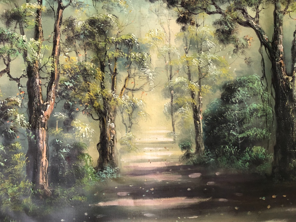 Forest painting (wide), Hobbies & Toys, Stationery & Craft, Art ...