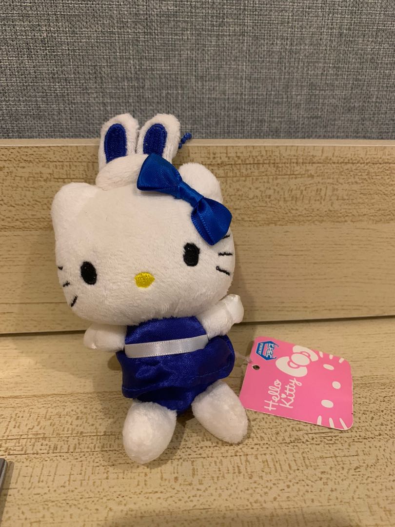Hello Kitty Alice in Wonderland Blue Bunny Mascot with Chain on Carousell