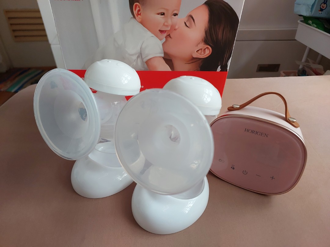 Horigen little telly double electric breastpump, Babies & Kids, Nursing ...