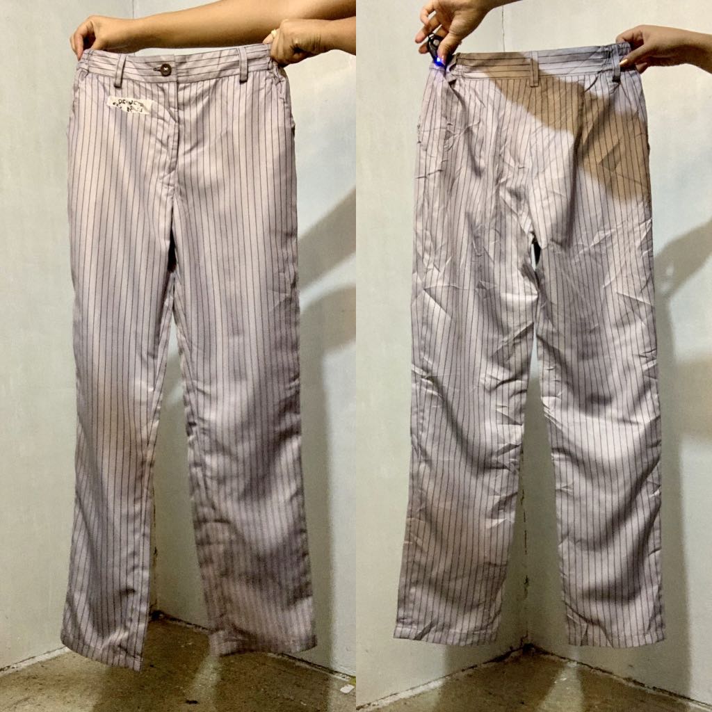 hw grey garterized waist trouser, Women's Fashion, Bottoms, Other ...