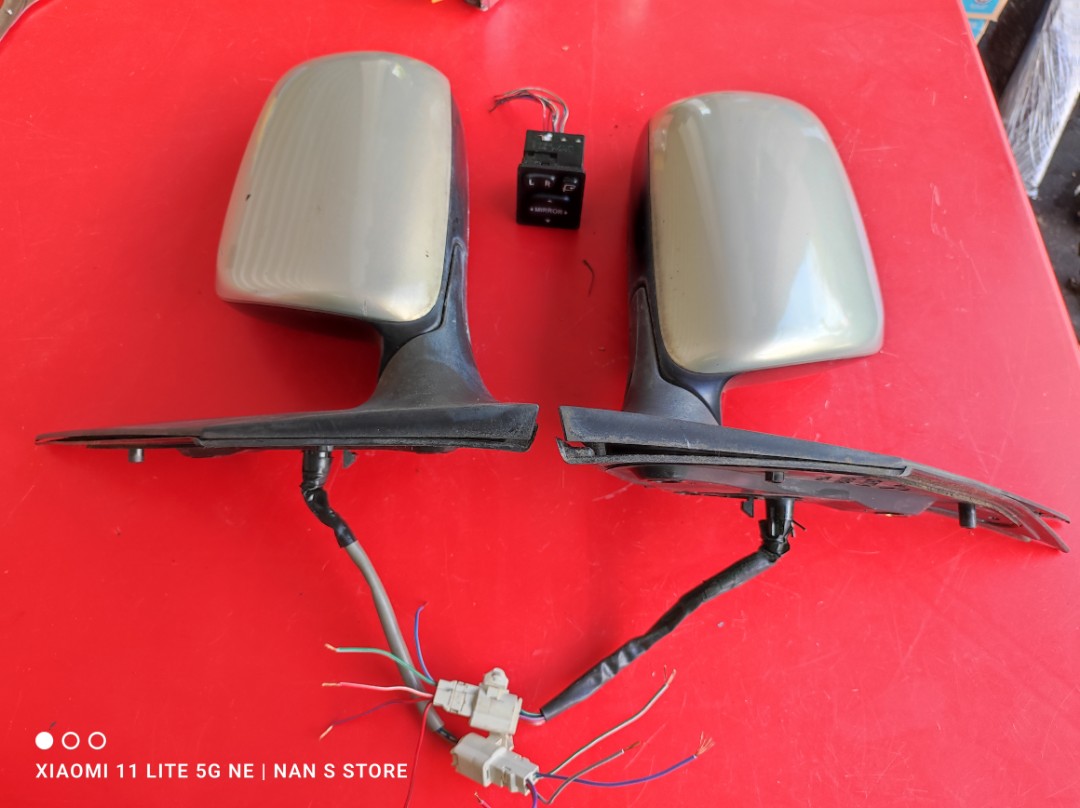 JDM side mirror Passo boon autoflip siap suis untuk myvi lama, Auto ...
