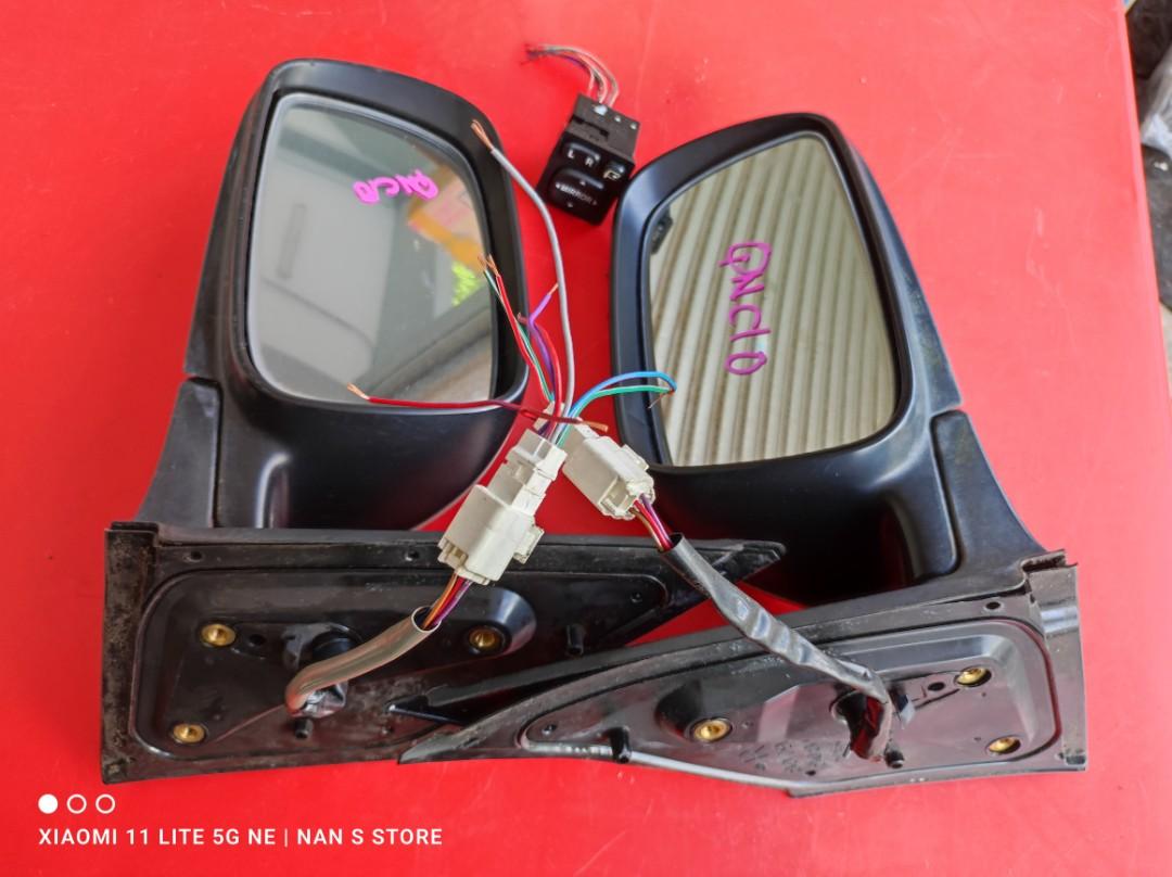 JDM side mirror Passo boon autoflip siap suis untuk myvi lama, Auto ...