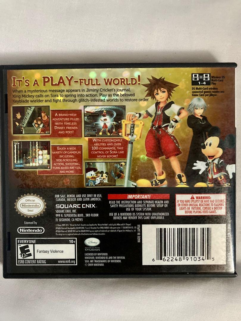 Kingdom Hearts Re:Coded for Nintendo DS, Video Gaming, Video Games ...