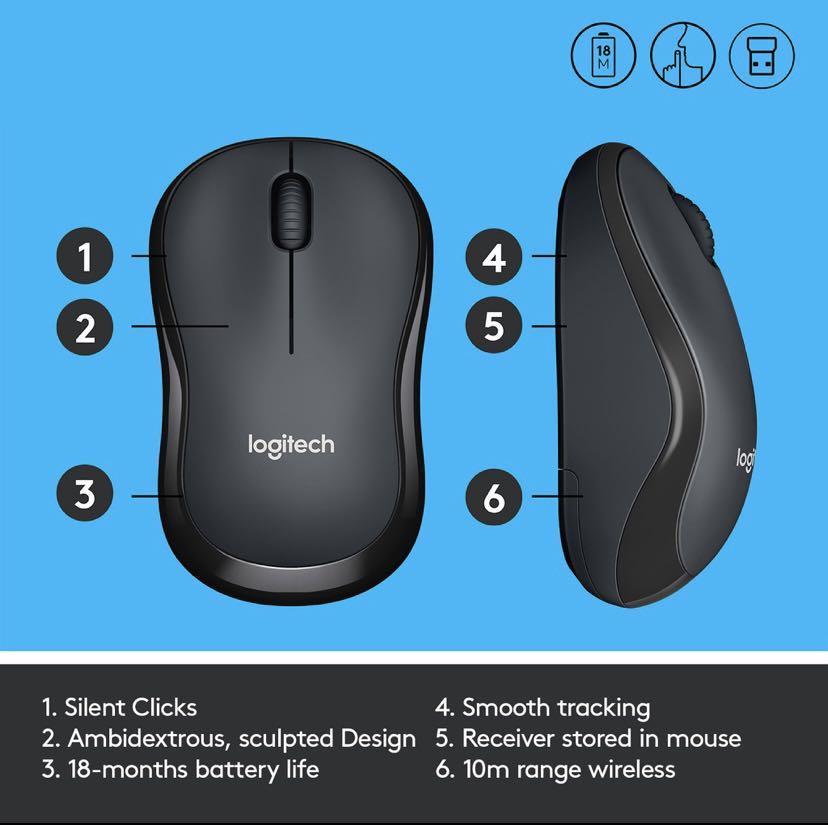 Logitech Wireless M220 Mouse, Computers & Tech, Parts & Accessories ...