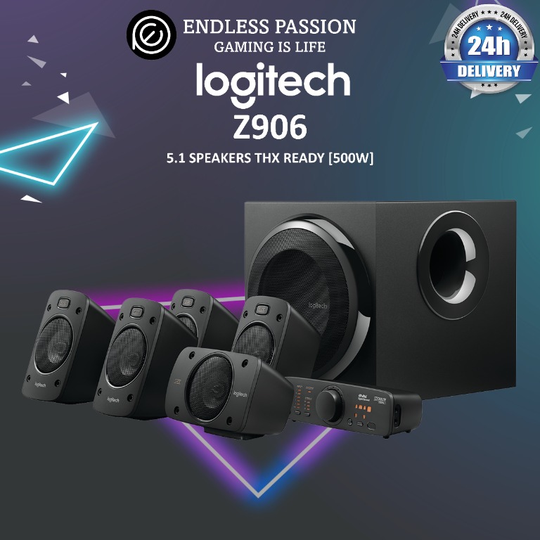 Logitech Z906 5.1 Speakers THX Ready [500W], Audio, Soundbars, Speakers & Amplifiers on Carousell
