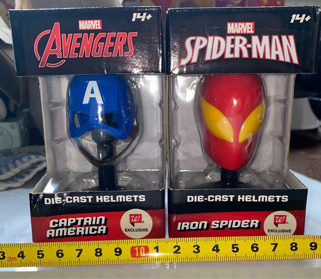 Marvel avengers die-cast helmets - Iron spider / captain America. Price ...