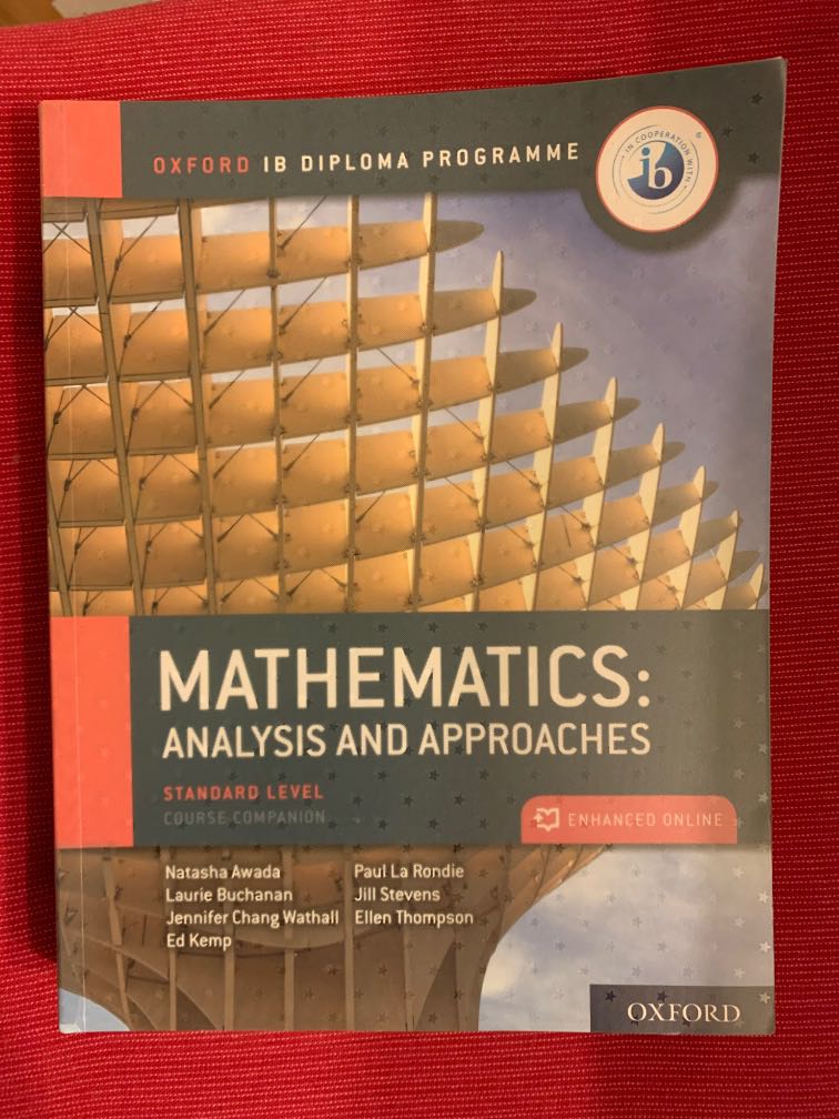 IB Mathematics Analysis and Approaches SL, 興趣及遊戲, 書本 & 文具, 教科書 - Carousell