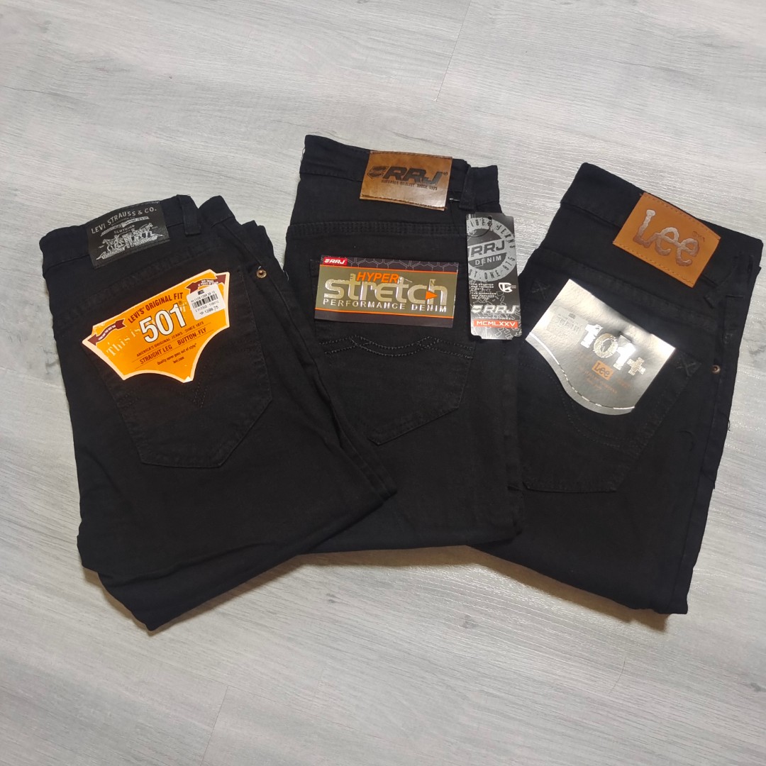 Men's Black Maong Skinny Pants, Men's Fashion, Bottoms, Jeans on Carousell