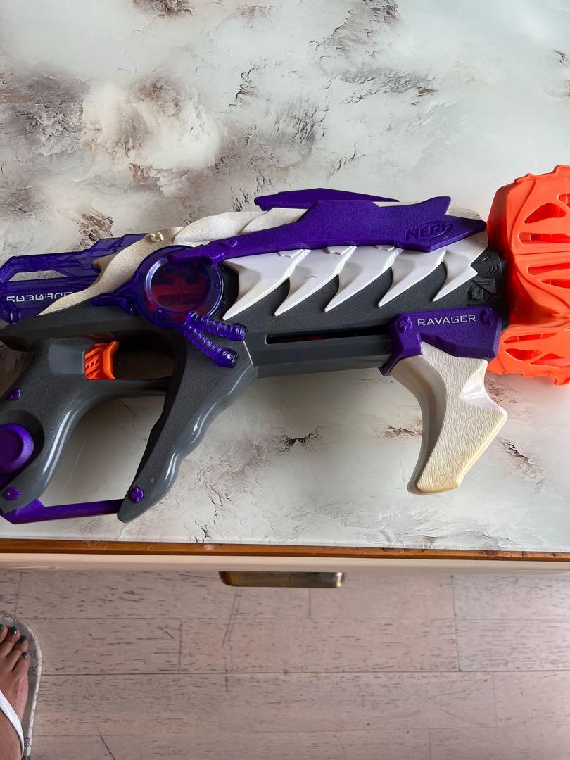 NERF RAVAGER GUN NO BULLETS, 興趣及遊戲, 玩具 & 遊戲類 - Carousell