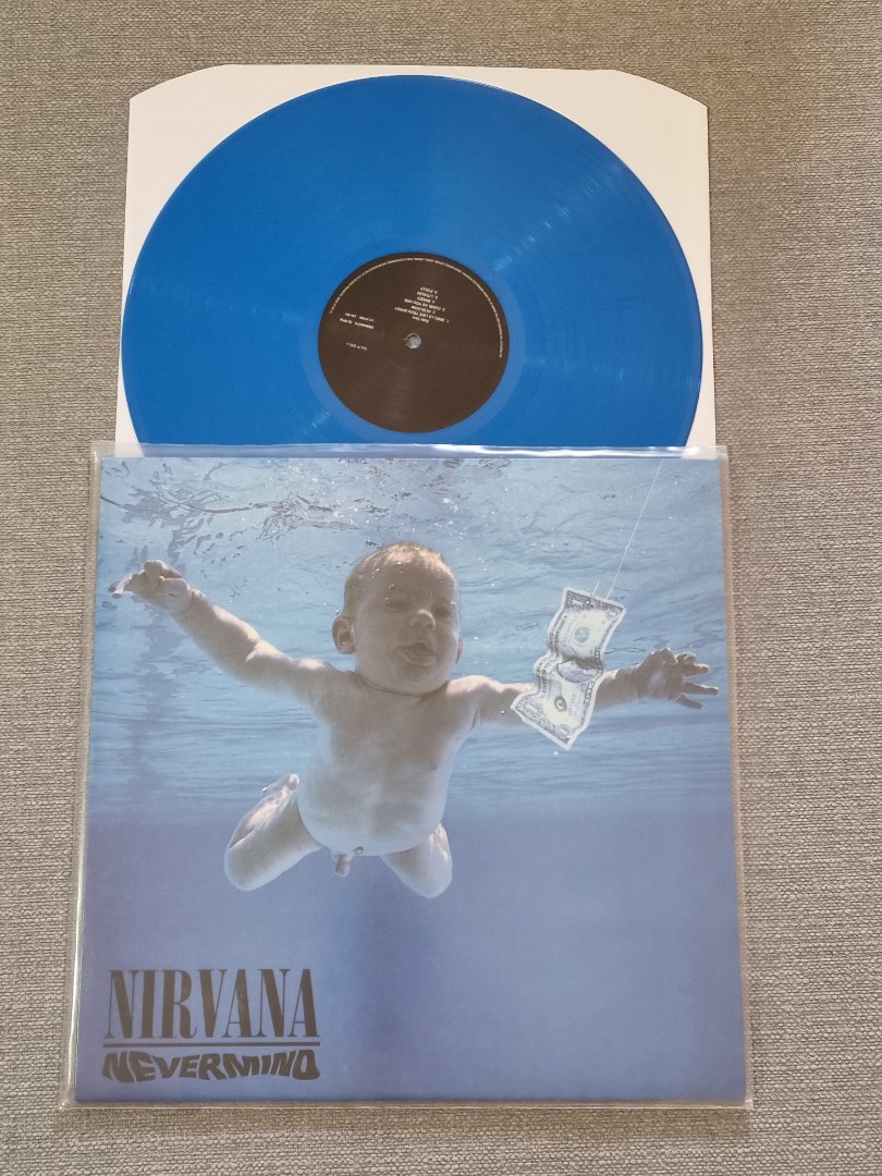 Nirvana Nevermind Blue Vinyl Rare LP, Hobbies & Toys, Music & Media ...