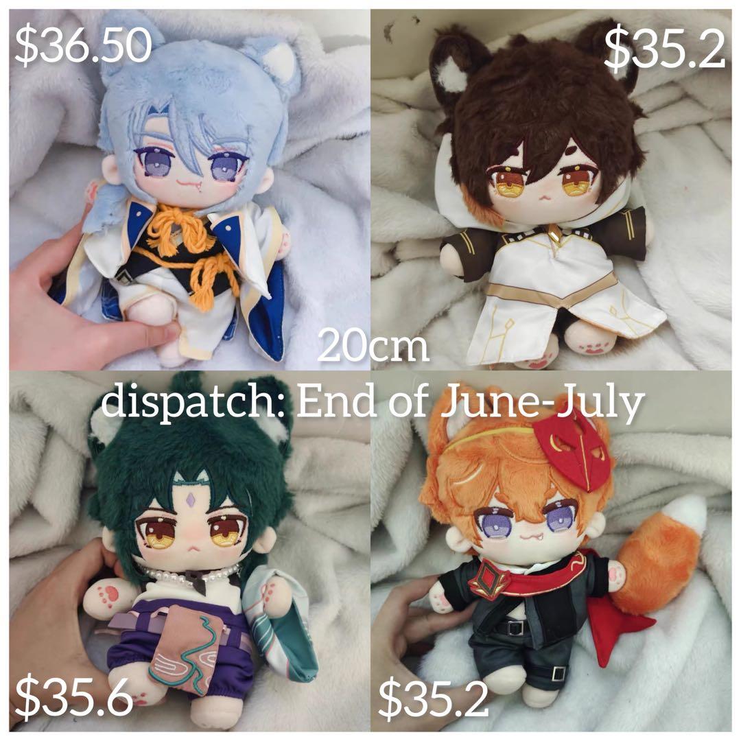 [PO] Genshin Impact 20cm & 10cm Plushie List Plush Soft Toy Ayato ...