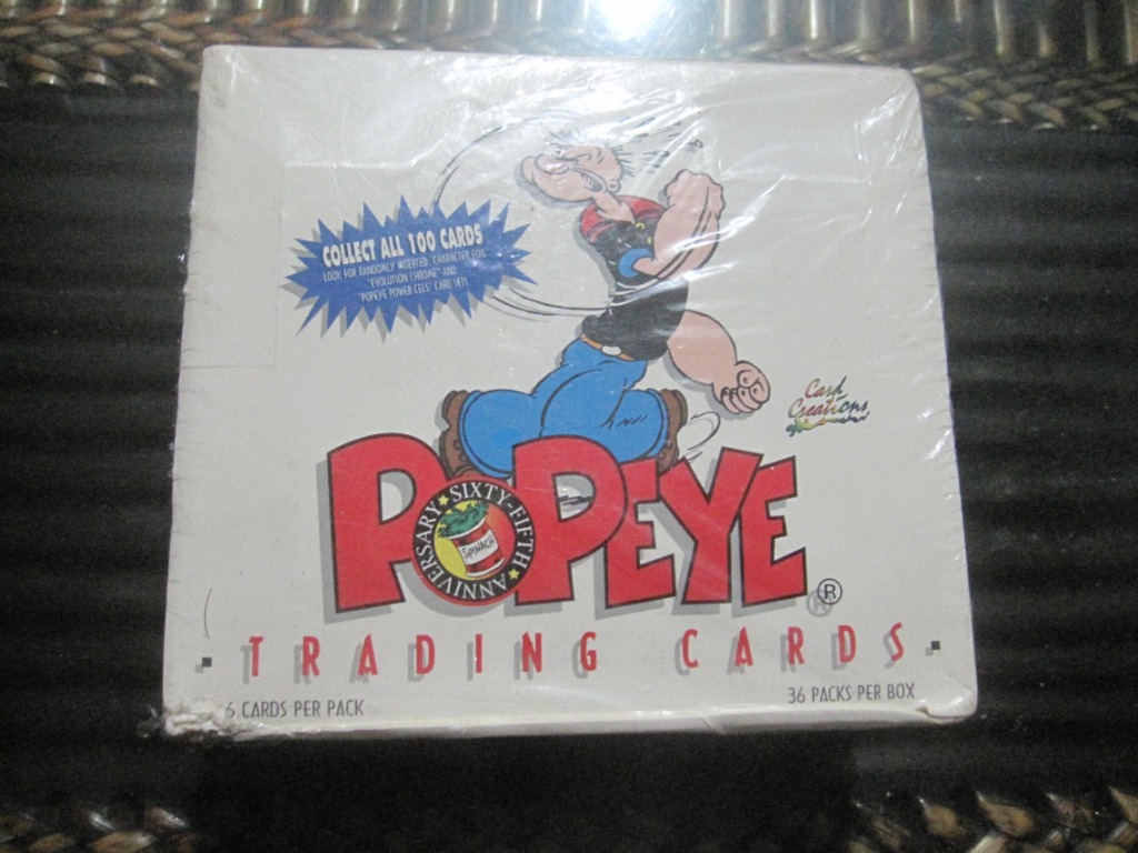 Popeye Collector Cards Sealed Box 36 Packs 1994, Hobbies & Toys, Memorabilia & Collectibles ...