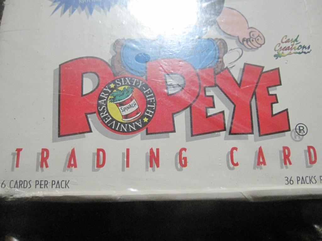 Popeye Collector Cards Sealed Box 36 Packs 1994, Hobbies & Toys, Memorabilia & Collectibles ...