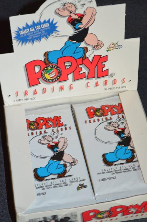 Popeye Collector Cards Sealed Box 36 Packs 1994, Hobbies & Toys, Memorabilia & Collectibles ...