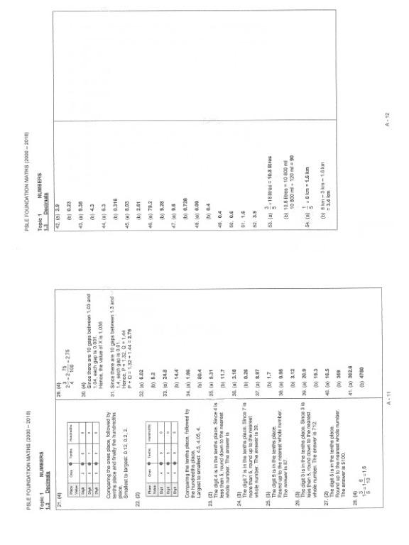 PSLE Math / Foundation Math Topical / Standard Maths / P6 / Primary 6 ...