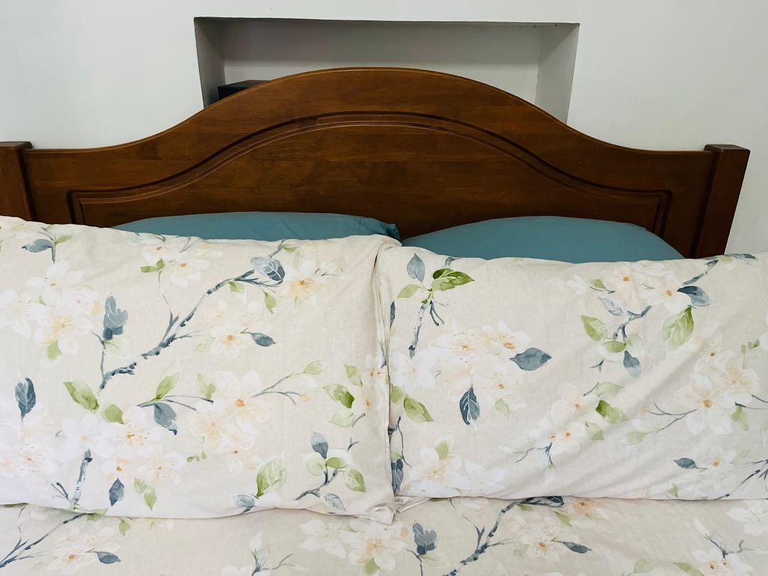 Queen bed frame, Furniture & Home Living, Furniture, Bed Frames ...