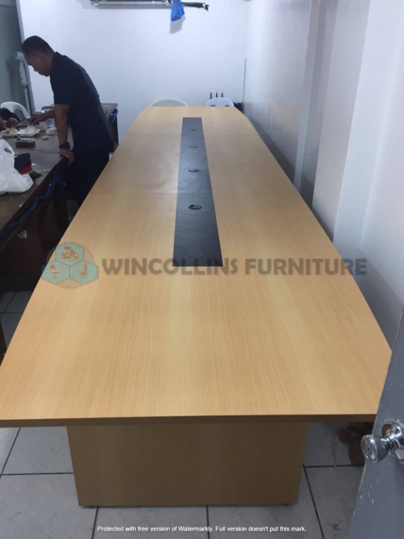 rectangular long table / conference table, Furniture & Home Living ...