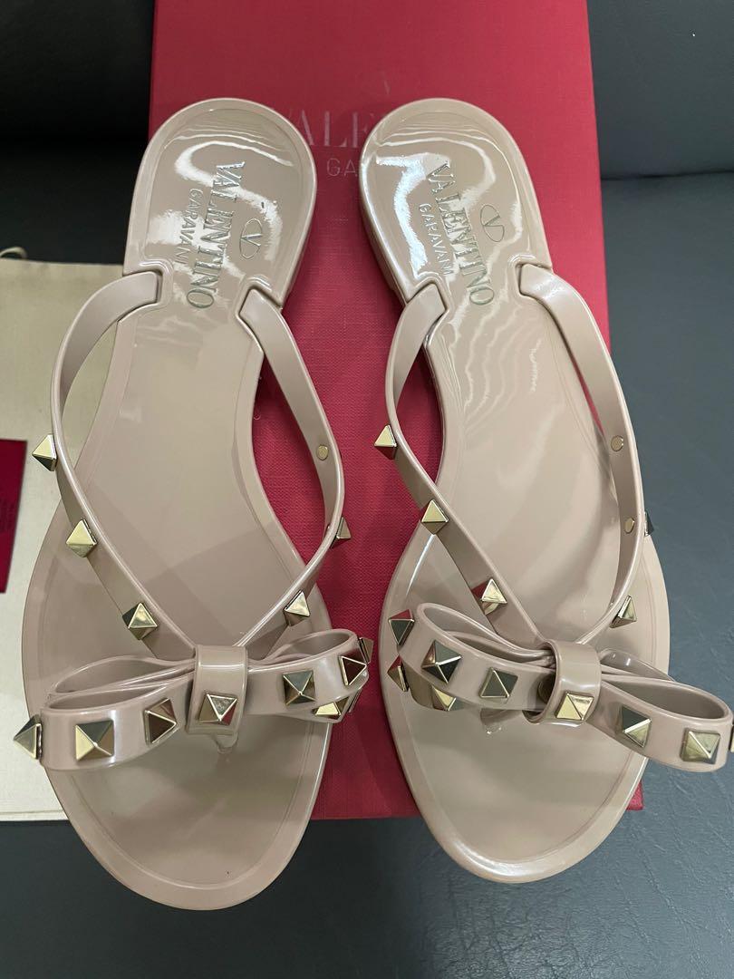 Rush! Bnew Orig Valentino Jelly Thong Sandals 37, Luxury, Sneakers ...